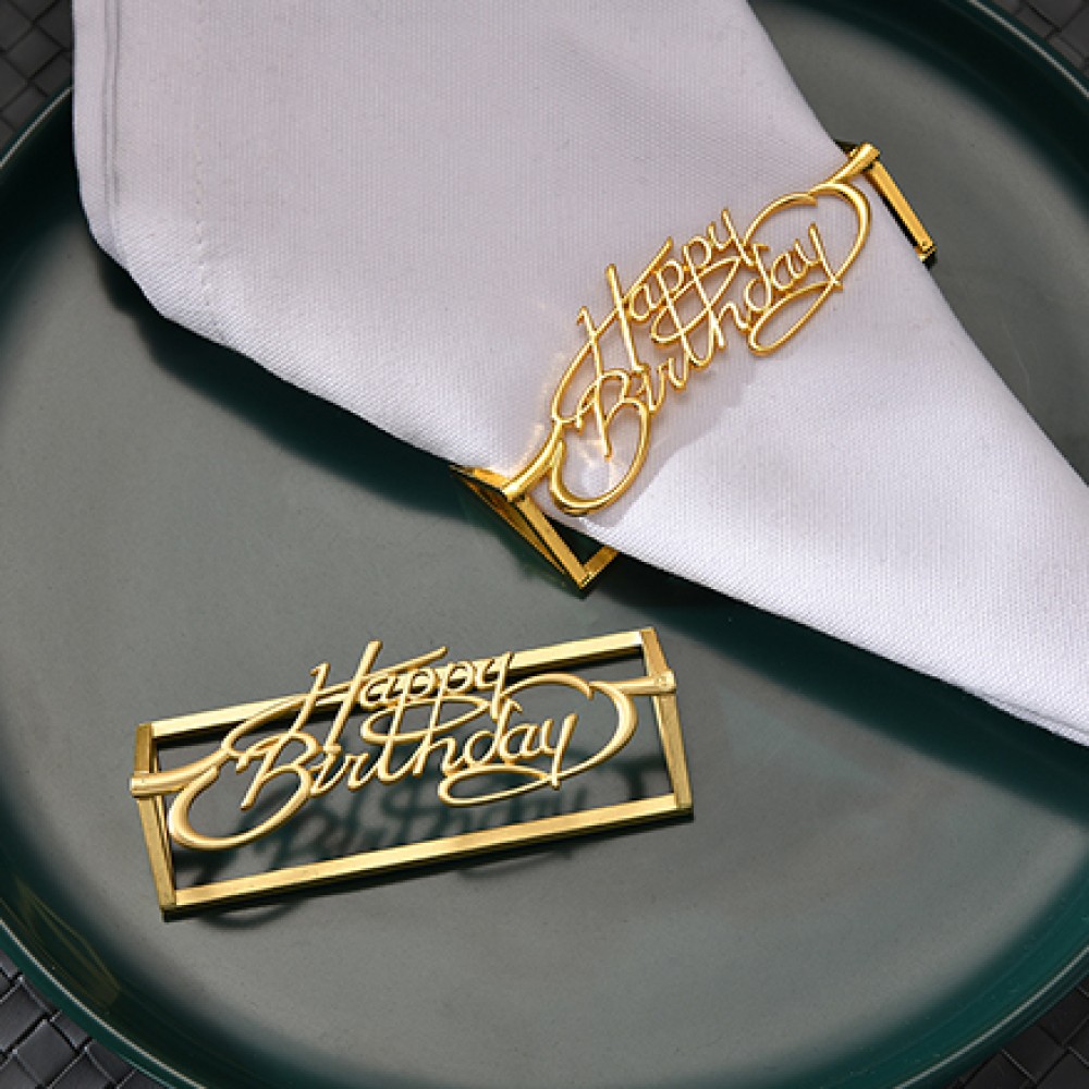 Happy Birthday Napkin Ring